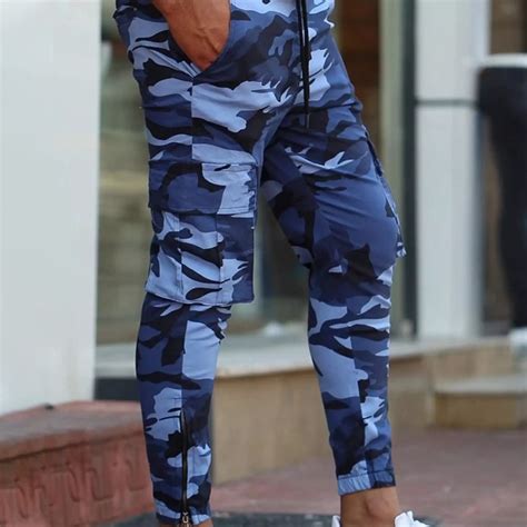 Mens Navy Blue Camo Pants Inspire Uplift