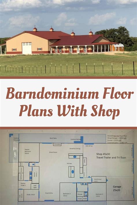 Barndominium Plans With Shop Free Shed Plan