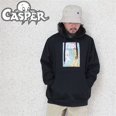 【楽天市場】casper キャスパー プリント パーカー フーディー スウェット 裏起毛 大きいサイズ メンズ M L Xl Xxl Xxxl おしゃれ ストリート 綿 コットン デザイン