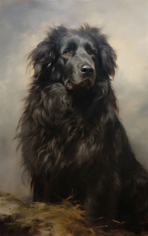 Pet Portraits Classical Dog Art Digital Dog Art Antique Dog Painting