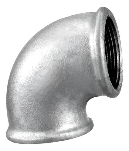 Cotovelo 90° Galvanizado 1 Polegada Bsp Fêmea Mercadolivre