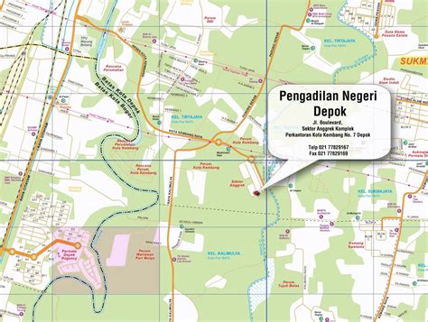 Depok Map Indonesia