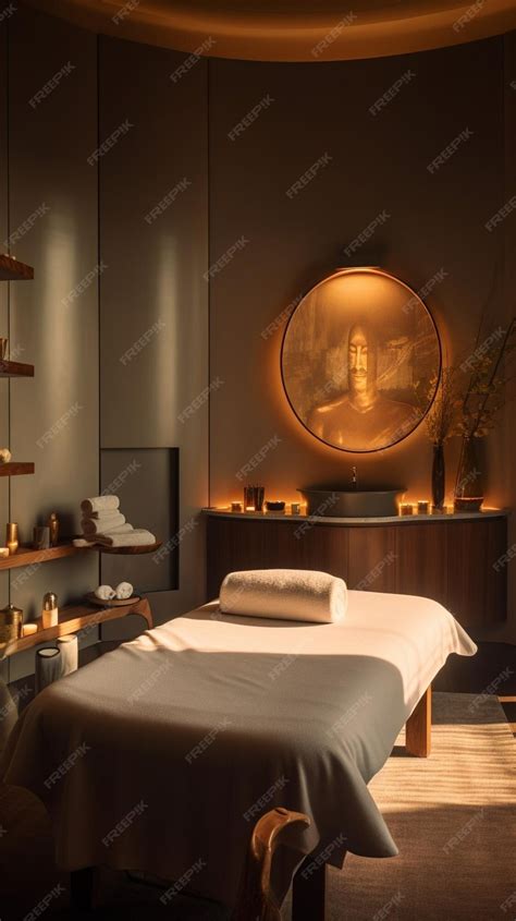 Premium Ai Image Massage Room Interior Design In Wellness And Spa