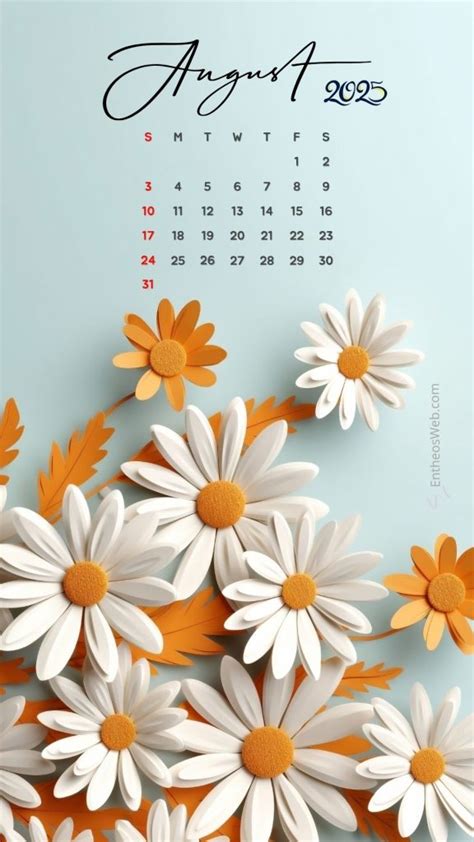 August 2025 Mobile Phone Backgrounds Entheosweb