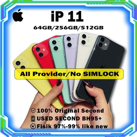 Jual Ip 11 128gb Handphone Second 256gb 64gb Original Second Ipone 11