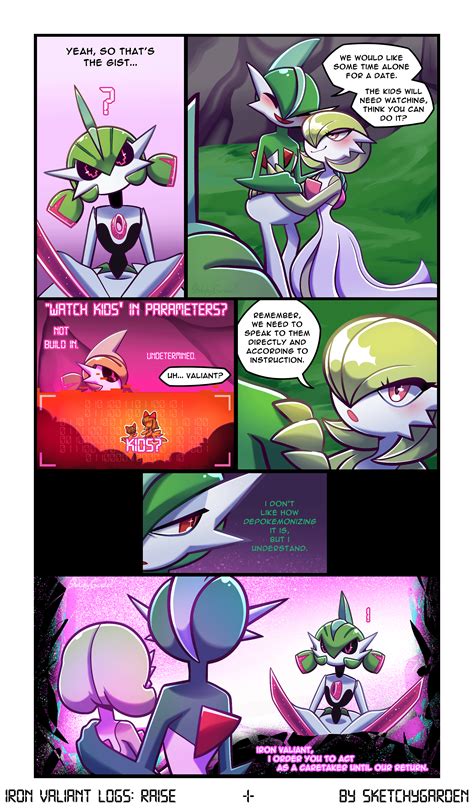 Sketchygarden Gallade Gardevoir Iron Valiant Kirlia Ralts