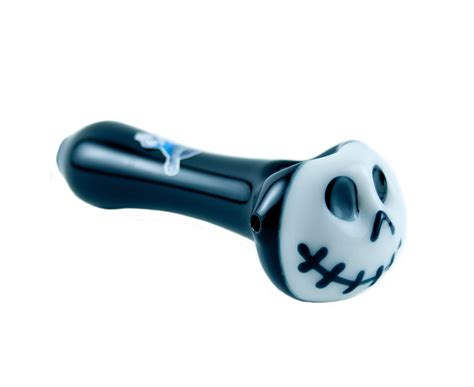 Chameleon Glass Skellington Pipe Glow In The Dark Most Trusted Smoke Shop Bongs Dab Rigs