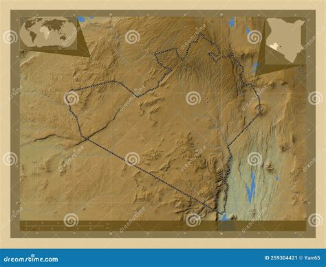 Narok Kenya Physical Major Cities Stock Illustration Illustration