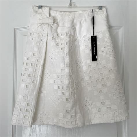 Elie Tahari Skirts Nwt Elie Tahari Linen Eyelet White Dress Size 2 Poshmark