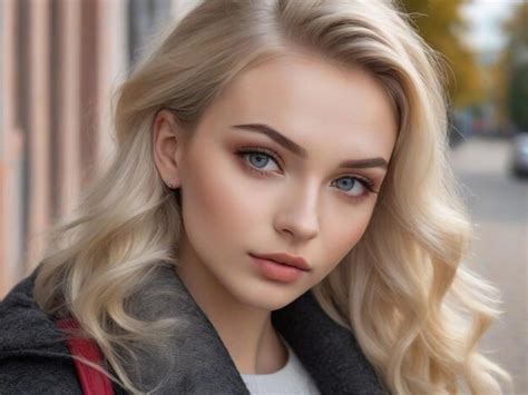 Premium Photo Young Beautiful Slavic Model