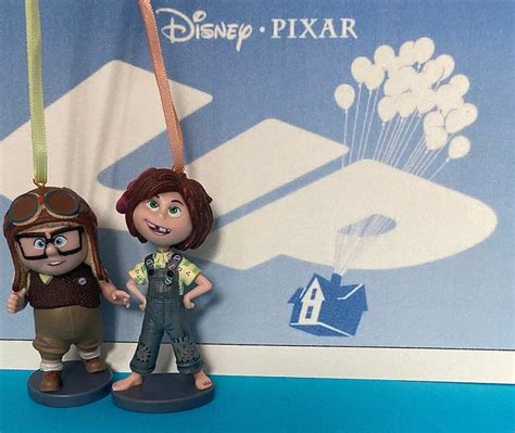 Disney Pixars 2009 Up Carl And Ellie Fredricksen Hanging Decoration