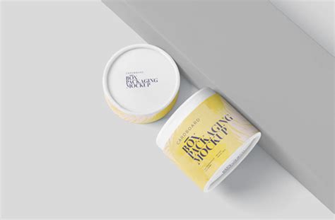 Premium Cylindrical Box Mock Up For Branding Zippypixels