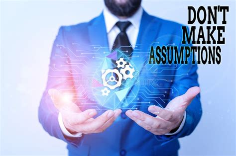 Writing Note Showing Don T Make Assumptions Business Photo Showcasing