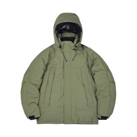 아이더 X Vtx Gtx 몬스터 Og 다운 자켓 다크 올리브 Eider Kream