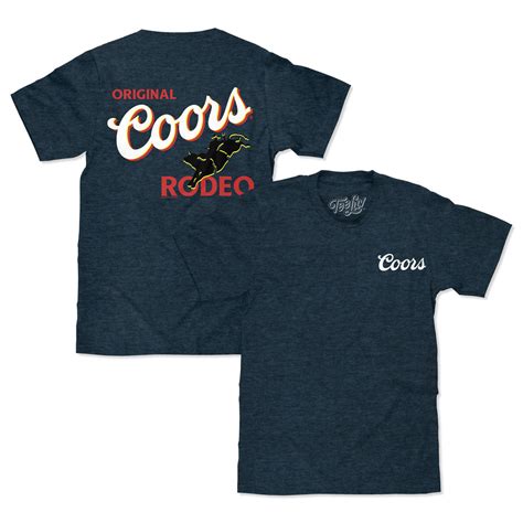 Coors Original Rodeo Front And Back Print T Shirt
