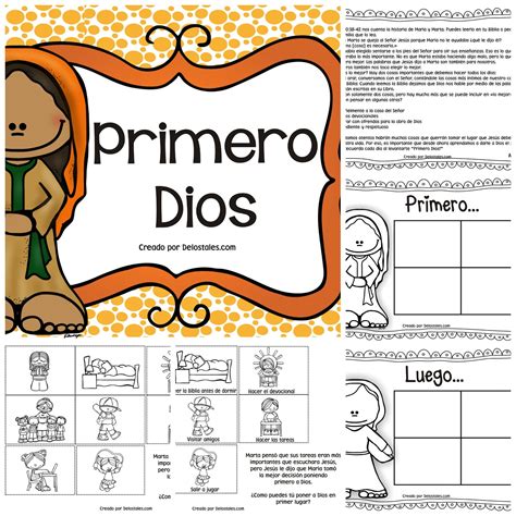 Semana 10 Primero Dios De Los Tales Lecciones Bíblicas Para Niños