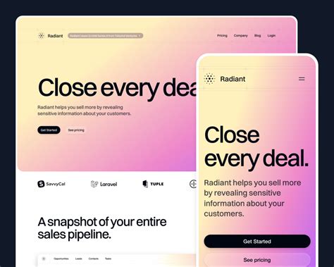 Radiant Tailwind Css Saas Marketing Template Tailkits
