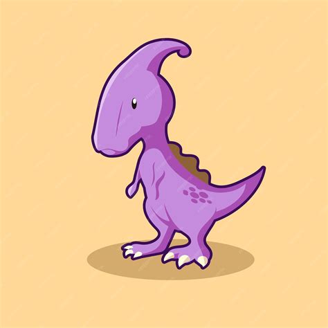 Premium Vector Cute Parasaurus Dinosaur
