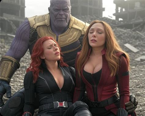 Wanda And Natashe Defeat By Thanos By Arthurjoh On Deviantart