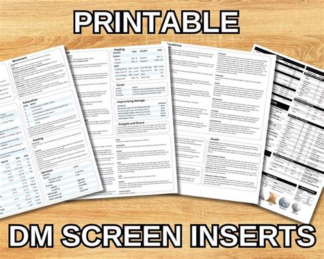 4 Letter Sized 85x11 Printable Dm Info Sheets Digital Download In 2025