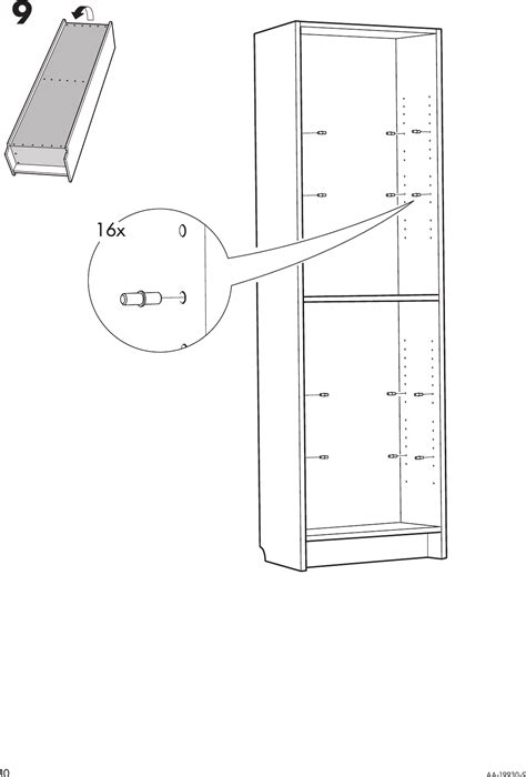 Ikea Billy Bookcase 80 Tall Assembly Instruction