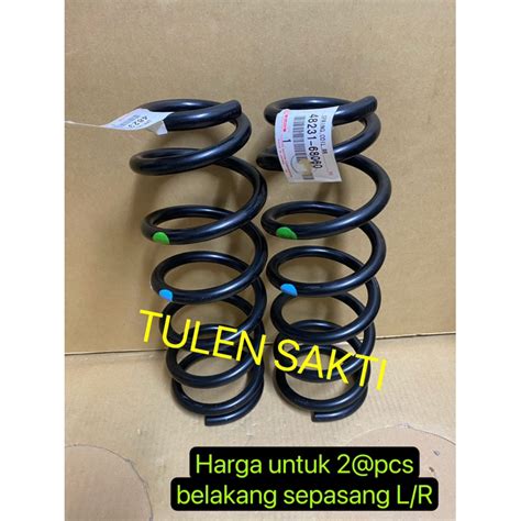 Original Toyota Wish Zge20 Zge21 2009 Coil Spring Lr Set 2pcs