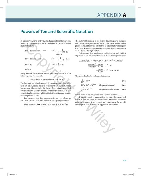 Cutnell Physics 12e Appendix Watermarked A Appendix A Powers Of