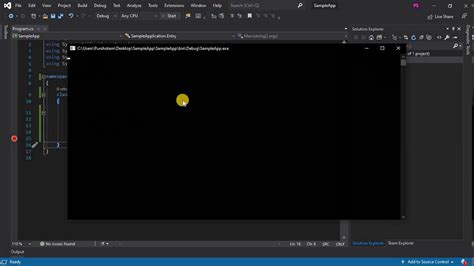 Create Console Application C Tutorial Net Framework Youtube