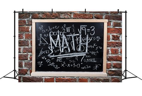 Back To School Math Blackboard Backdrop Brp7 19 Dbackdrop
