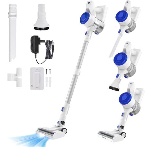 Carevac Cordless Stick Vacuum Lightweight 2 Suction Modes Carpet And