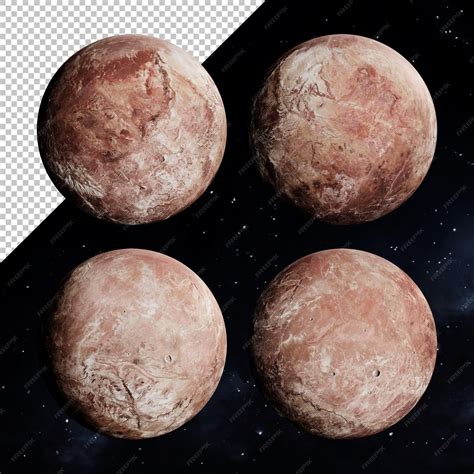 3d Renderizado Planeta Makemake Sistema Solar Universo Archivo Psd