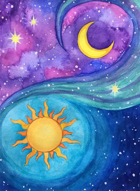 Imaginary Starscapes Arte Solar Pintura De Luna Cuadros De Estrella