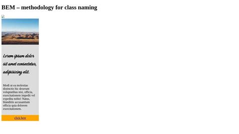 Bem Methodology For Class Naming
