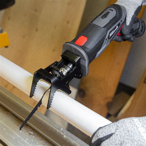 Xtremepowerus 47521 Reciprocating Saw W Clamping Jaw And 3 Saw Blades 12
