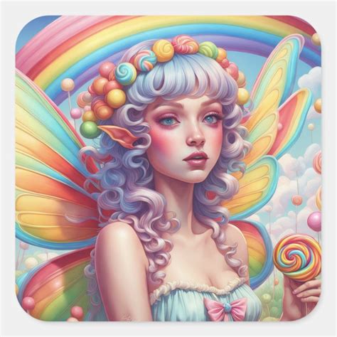 Rainbow Fairy Sticker Zazzle Fairy Stickers Rainbow Fairies Craft