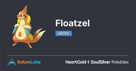 Floatzel Rotomlabs Heartgold And Soulsilver Pokédex