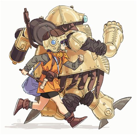 Safebooru 1girl Bag Bike Shorts Blue Eyes Boots Chrono Trigger Full