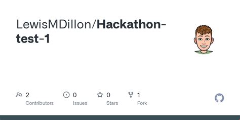 Github Lewismdillonhackathon Test 1