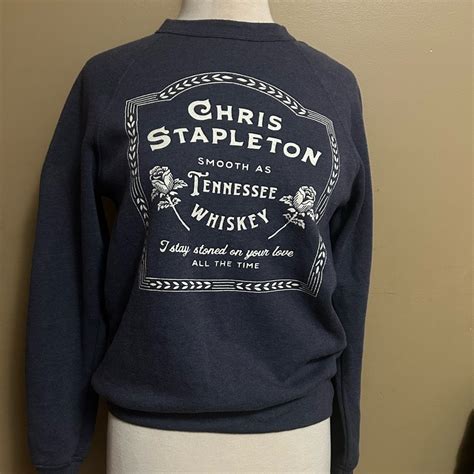 Womens Chris Stapleton Tennessee Whiskey Crewneck Pu… Gem