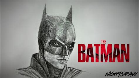 How To Draw The Batman Robert Pattinson Youtube