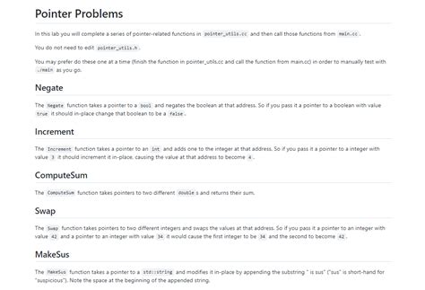 Solved Pointer Problems In This Lab You Will Complete A