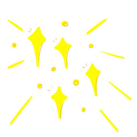 Bright Yellow Sparkle Elements 51786116 Png