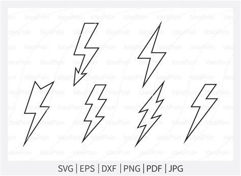 Lightning Bolt Svg Lightning Vector Thunder Svg Flash Svg Lightning