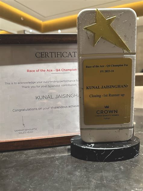 Raising The Bar For Myself And Happy To Share That Ive Been Awarded As