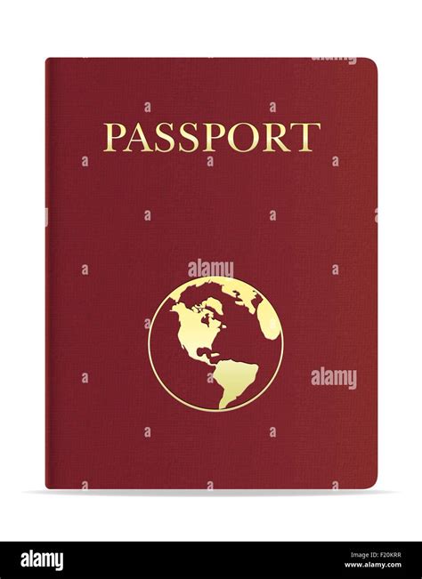 Passport Vector Illustration Isolated On White Background Stock Vector
