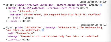 unknown error the response body from fetch is undefined at auth