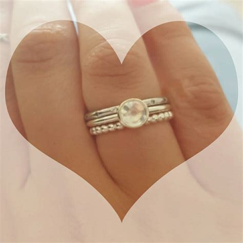 Beautiful Pandora Stack Rings More Pandora Jewelry Bracelets