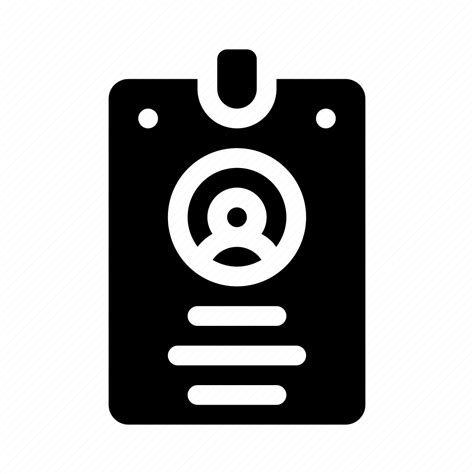 Identification Security Badge Compliance Personal Icon Download