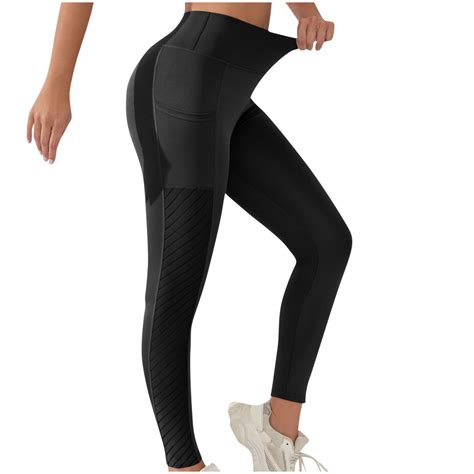 Aofany Womens High Waist Yoga Leggings With Two Side Pockets Sports