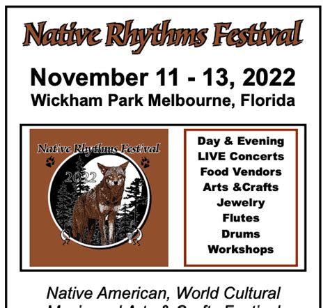 14th Annual Native Rhythms Festival 2022 Pow Wow Calendar